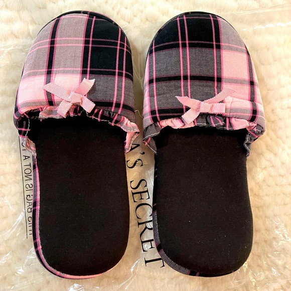 Victoria's Secret | Shoes | New Victorias Secret Plaid Slippers | Poshmark